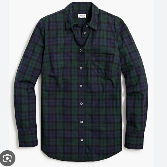 J. Crew Factory | Tops | J Crew Factory Plaid Cotton Poplin Shirt In Signature Fit | Poshmark